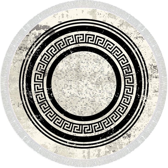 Viyana Home Dijital Baskılı Kaymaz Taban Yıkanabilir Yuvarlak Salon ...