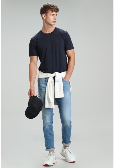 Lufian Slim Fit Mavi Erkek Kot Pantolon 111200118