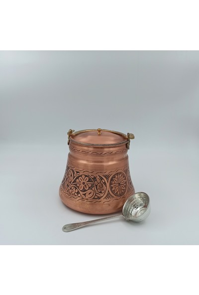 Yoğurt Bakracı Nakışlı Kırmızı 2 Lt