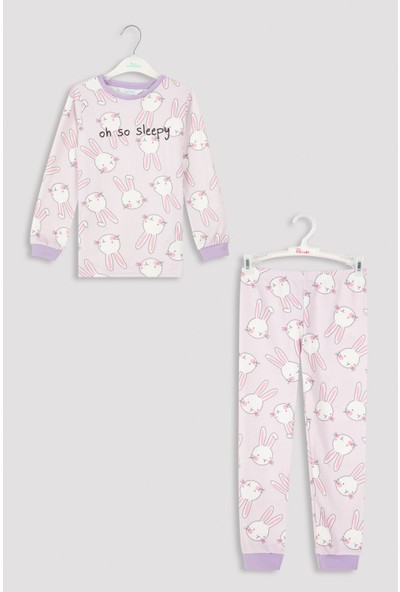 Penti Çok Renkli Girls Bunny Termal Pijama Takımı