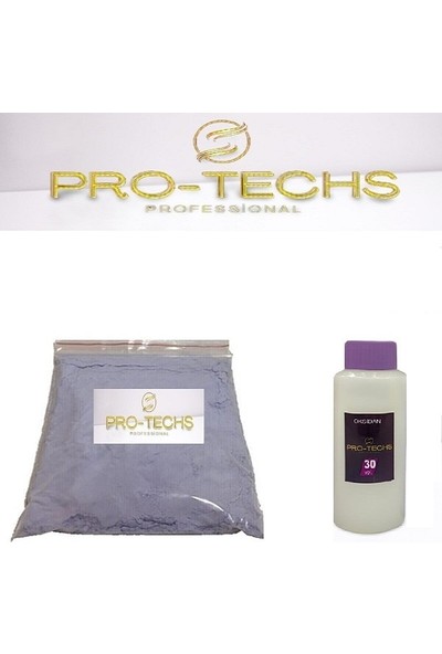 Pro-Techs Profesyonel Saç Açıcı Oryal Tek Kullanımlık Toz 30 gr + 30 Volüm Oksidan Krem 60 ml Pro-Techs Profesyonel Saç Açıcı Oryal Tek Kullanımlık Toz 30 gr + 30 Volüm Oksidan Krem 60 ml