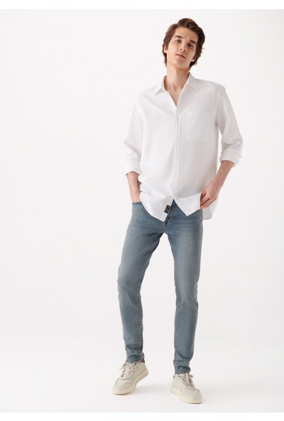 James Puslu Mavi Premium Jean Pantolon James Puslu Mavi Premium Jean Pantolon