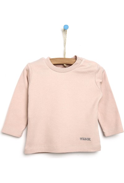 Hellobaby Basic Kız Bebek Interlok Sweatshirt