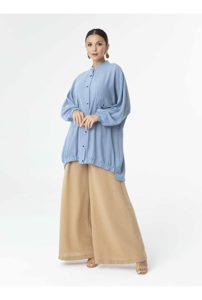 Loreen Düğme Detaylı Tunik - Indigo - Loreen Loreen Düğme Detaylı Tunik - Indigo - Loreen