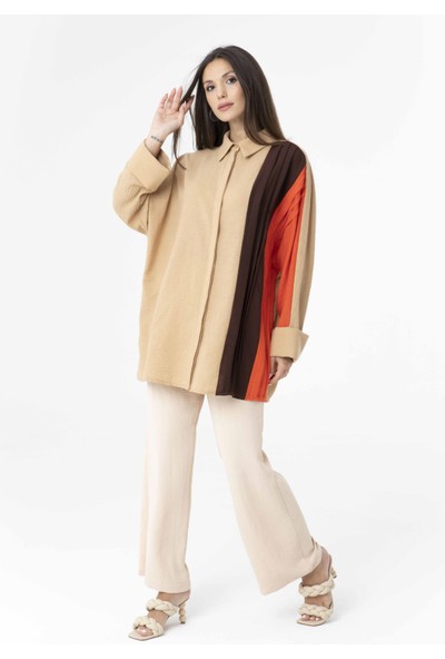 Loreen Garnili Tunik - Latte Kahve - Loreen Loreen Garnili Tunik - Latte Kahve - Loreen