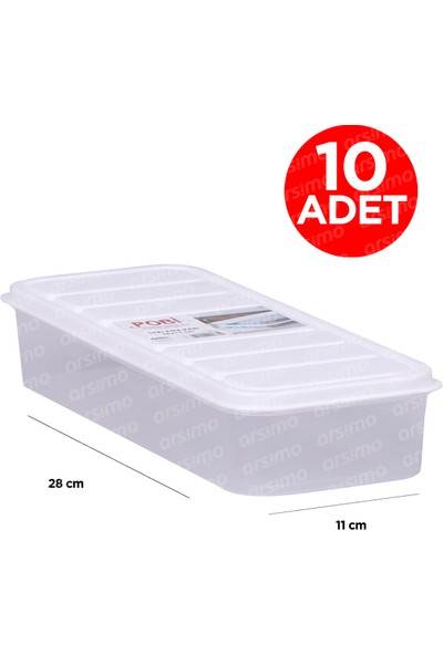 ( 10 Adet ) Dikdörtgen Kapaklı Saklama Kabı 1.2 Lt 28X11 | Pratik Saklama Muhafaza Kabı ( 10 Adet ) Dikdörtgen Kapaklı Saklama Kabı 1.2 Lt 28X11 | Pratik Saklama Muhafaza Kabı