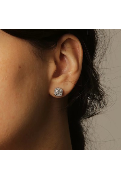 Yazar Mücevherat Pırlanta Taşlı Küpe Yazar Mücevherat Pırlanta Taşlı Küpe