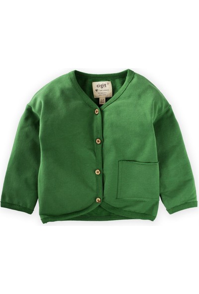 Cigit Cepli Biyeli Hırka 2-9 Yaş Yağ Yeşili Cigit Cepli Biyeli Hırka 2-9 Yaş Yağ Yeşili