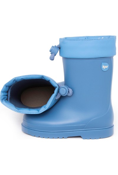 Igor W10100 Chufo Cuello Çocuk Mavi Yağmur Çizmesi