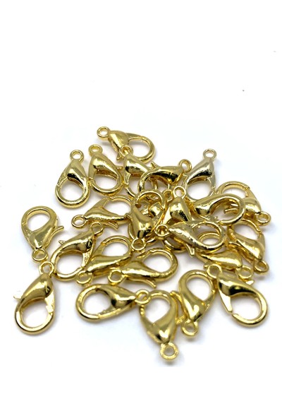 50 Adet 502 Armut Papağan Klips Gold Renk 50 Adet 502 Armut Papağan Klips Gold Renk