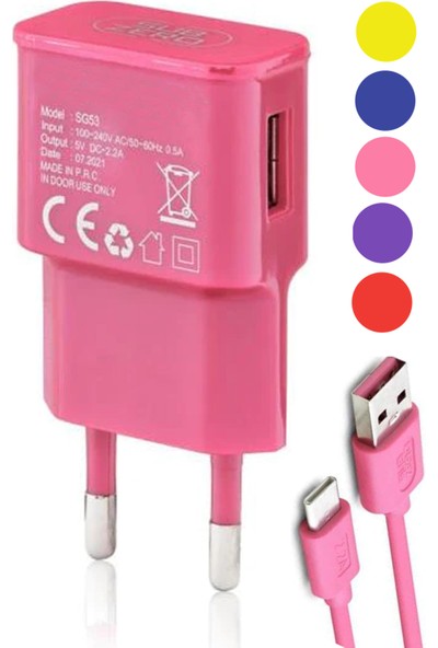 Oppo Reno 5 Şarj Aleti Type C Şarj 2.2A -- Sbzr-Pembe Oppo Reno 5 Şarj Aleti Type C Şarj 2.2A -- Sbzr-Pembe