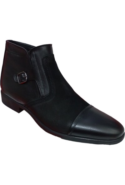 Bifond Shoes Hakiki Deri Fantazi Erkek Kısa Bot