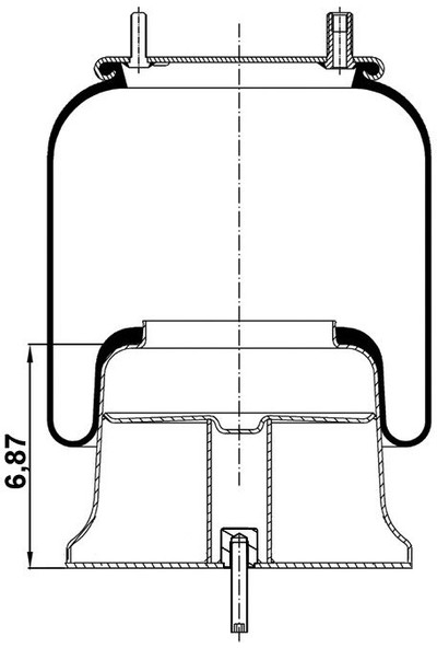 GA9780-CP Amerikan Tip Komple P Lastik Pistonlu