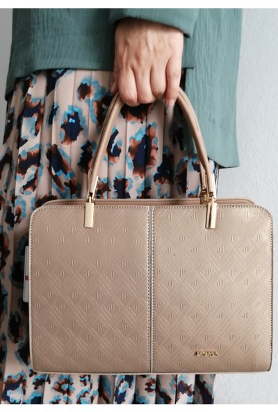 Just Polo Kadın Siyah Bölmeli Ayarlanabilir Uzun Askılı El ve Omuz Çantası 2167