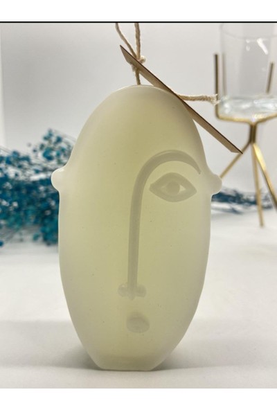 La Sheba Stoneface Iskandinav Tarz Beyaz Kokulu Mum Soyut Insan Yüz Nordic Tasarım Uzun Yüz Pudra Kokulu Mum La Sheba Stoneface Iskandinav Tarz Beyaz Kokulu Mum Soyut Insan Yüz Nordic Tasarım Uzun Yüz Pudra Kokulu Mum