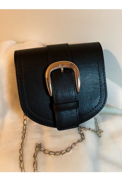 Chanta Kemer Tokalı Zincir Askılı Mini Çapraz Omuz ÇANTASI15X15CM