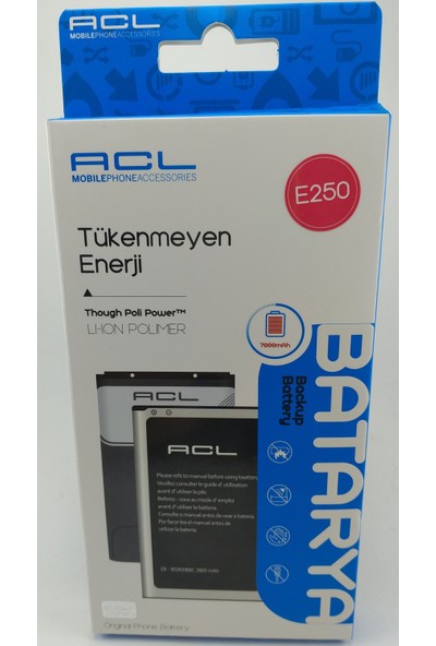 Acl E250 Li-Ion 7000 Mah Batarya. Acl E250 Li-Ion 7000 Mah Batarya.