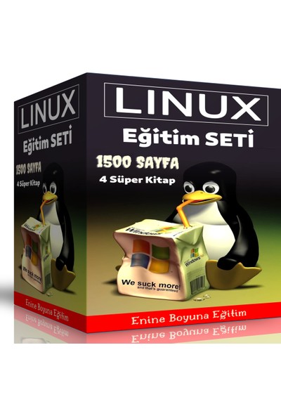 Enine Boyuna Eğitim Linux Eğitim Seti (4 Süper Kitap) (Ciltli) Enine Boyuna Eğitim Linux Eğitim Seti (4 Süper Kitap) (Ciltli)