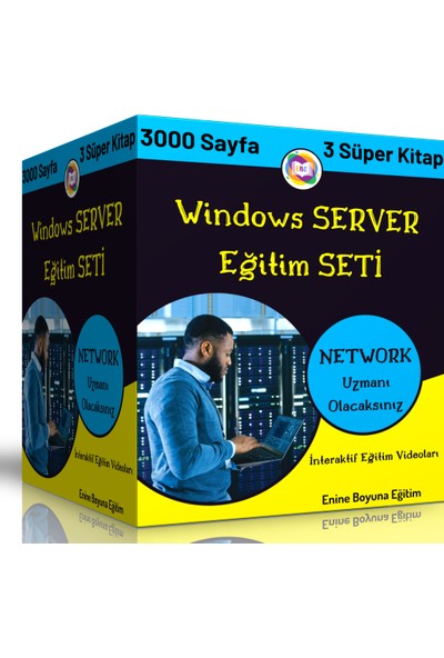 Enine Boyuna Eğitim Başlangıçtan Uzmanlığa Windows Server Seti (3 Süper Kitap) (Ciltli) Enine Boyuna Eğitim Başlangıçtan Uzmanlığa Windows Server Seti (3 Süper Kitap) (Ciltli)