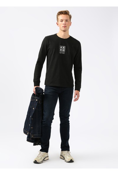 Aeropostale Koyu Indigo Erkek Denim Pantolon