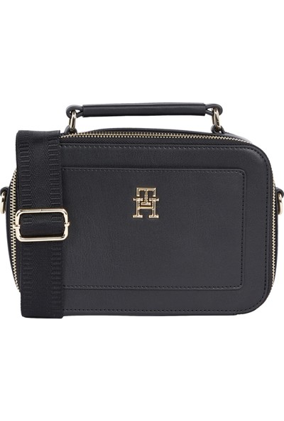 Tommy Hilfiger Çapraz Ç, Standart, Siyah