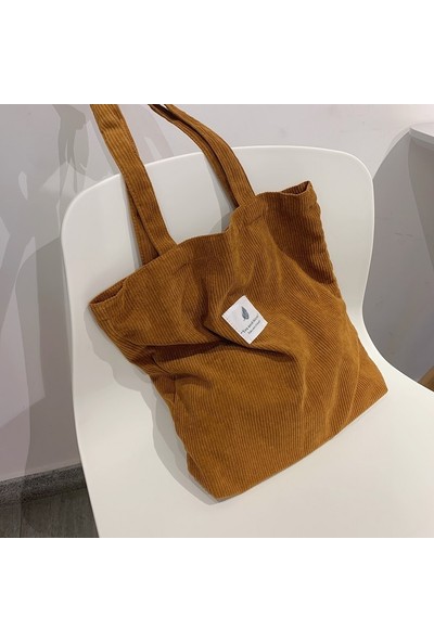 Hainan Shenda Kadife Omuz Çantası - Sarı (Yurt Dışından)