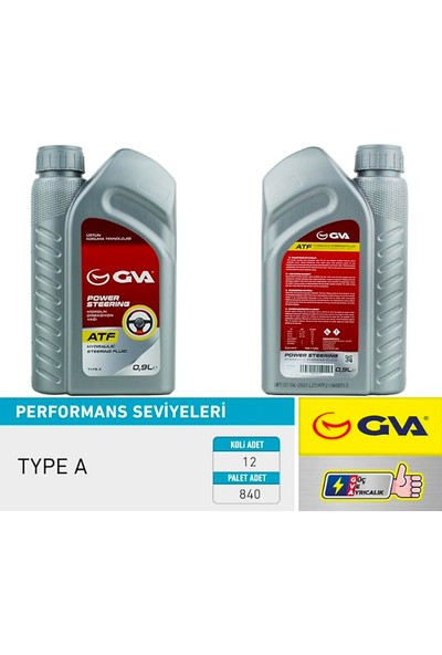 Gva Atf 1 Lt - Direksiyon Yağ