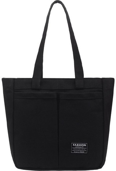 Ehome Kanvas Çanta Çanta Kadın Büyük Kapasiteli Öğrenci Tote Çanta Rahat El Tote Omuz (Yurt Dışından)