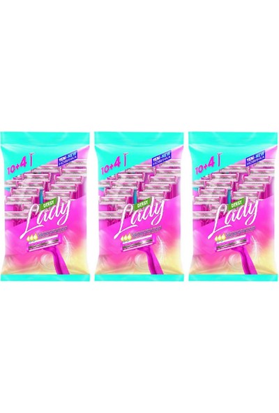 Derby Lady Tıraş Bıçağı Çift Bıçak 14'lü x 3 Adet Derby Lady Tıraş Bıçağı Çift Bıçak 14'lü x 3 Adet