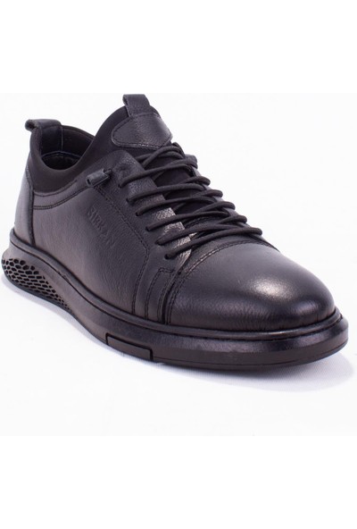Dagoster DMA08-2008 Siyah Ortopedik Günlük Erkek Deri Ayakkabı