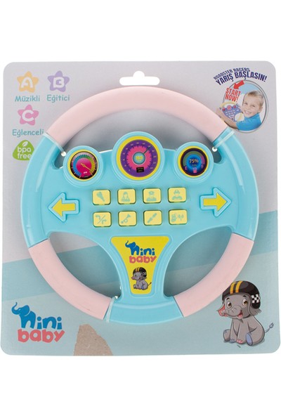 Erdem Toys Nini Baby Direksiyon Eğitici Sesli Müzikli ER-103K 8410 Erdem Toys Nini Baby Direksiyon Eğitici Sesli Müzikli ER-103K 8410