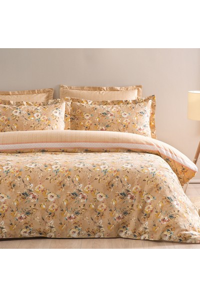 Puffy Lisette Ranforce Tek Kişilik Nevresim Takımı - Somon