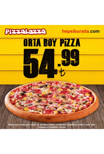 Pizza Lazza Orta Boy Pizza