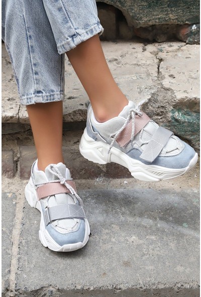 Kadın Mavi Sneaker