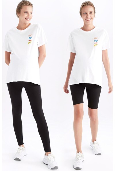 DeFacto asic Pamuklu 2'li Hamile Taytı Y9408AZ22HS DeFacto asic Pamuklu 2'li Hamile Taytı Y9408AZ22HS