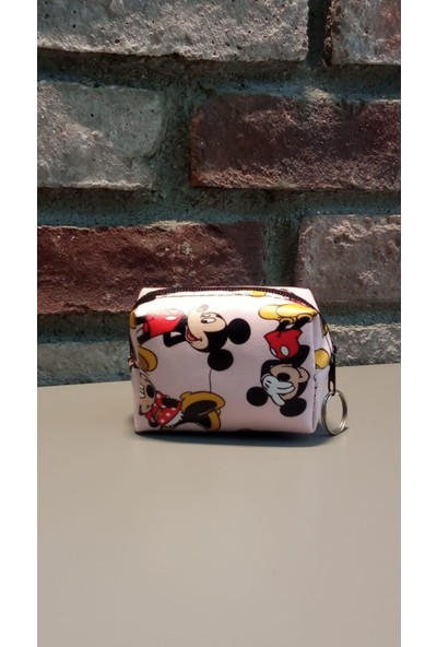 Giydegör Mıckey Mouse Karakter Baskılı Pembe Renk Kız Çocuk Fermuarlı Bozuk Para Cüzdan Giydegör Mıckey Mouse Karakter Baskılı Pembe Renk Kız Çocuk Fermuarlı Bozuk Para Cüzdan