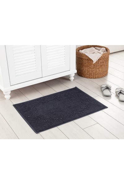 Madame Coco Norice Ayak Havlusu - Antrasit - 50 x 70 cm