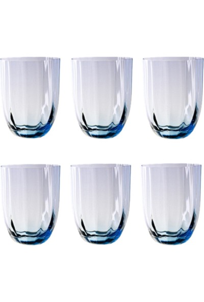 Anna Von Lipa 6 Lı Su / Meşrubat Bardağı Duman Mavisi