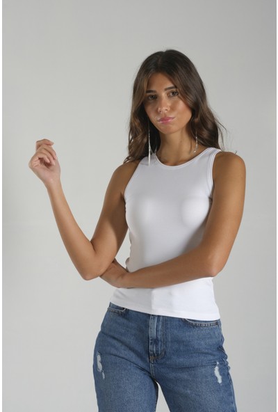 Abbra Kadın Halter Yaka Bluz