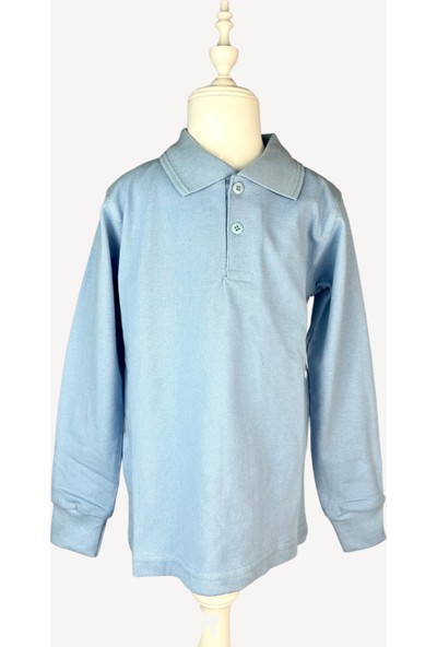 Yağız Bebe Lakost Uniseks Mavi Uzunkol Tişört Yağız Bebe Lakost Uniseks Mavi Uzunkol Tişört