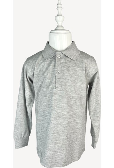 Yağız Bebe Lakost Uniseks Gri Uzunkol Tişört Yağız Bebe Lakost Uniseks Gri Uzunkol Tişört