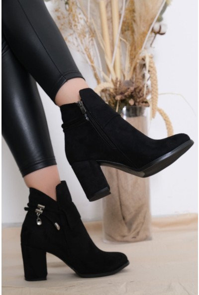 La Vacilando 7 cm Topuklu Bot Süetsiyah - 10034.264. La Vacilando 7 cm Topuklu Bot Süetsiyah - 10034.264.