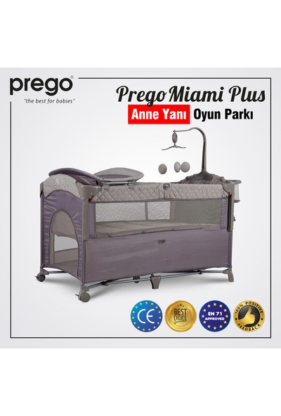 Prego 8044 Miami Plus Oyun Parkı 70X120 cm Bej Prego 8044 Miami Plus Oyun Parkı 70X120 cm Bej