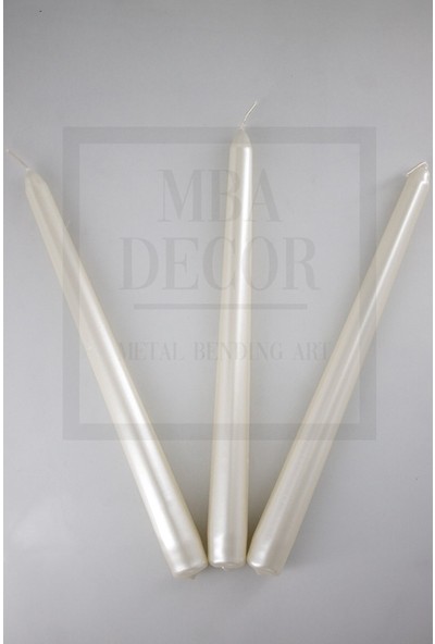 Bkmc Inci Parlak Metalik Kaplama Gövde Uzun Çubuk Konik Şamdan Mum 3'lü Bkmc Inci Parlak Metalik Kaplama Gövde Uzun Çubuk Konik Şamdan Mum 3'lü
