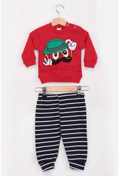 Nafitto Şapkalı Erkek Çocuk Pijama Takımı | Kırmızı