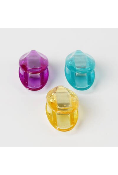 Şeffaf Mandallı Eşarp Iğnesi Renkli