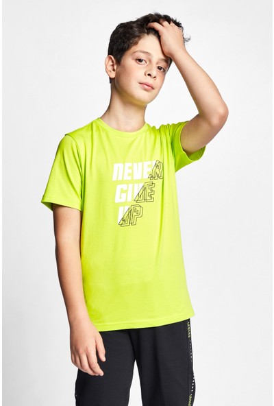 Lescon Neon Yeşil Çocuk Kısa Kollu T-Shirt 22B-3110 Lescon Neon Yeşil Çocuk Kısa Kollu T-Shirt 22B-3110