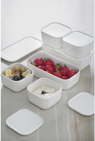 Acar Pure White 12 Parça Kapaklı Kahvaltılık Acar Pure White 12 Parça Kapaklı Kahvaltılık