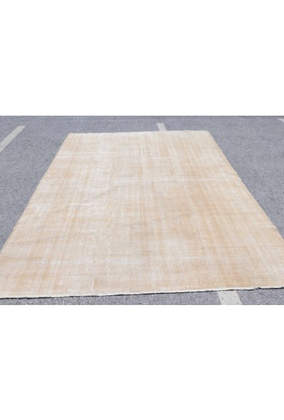 Eskitme Halı, Türk Halısı, Halı, 253 x 323 cm Sarı Halı, Bahçe Yer Halı, Ofice Halı, 6487