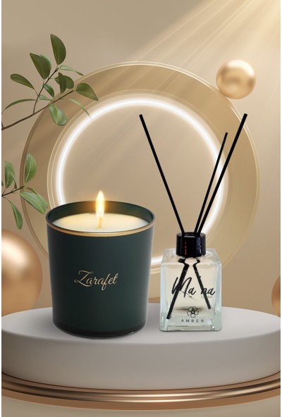 Ma'na London White Harvest Beyaz Çay Kokulu Mum + Amber Oda Kokusu Ma'na London White Harvest Beyaz Çay Kokulu Mum + Amber Oda Kokusu